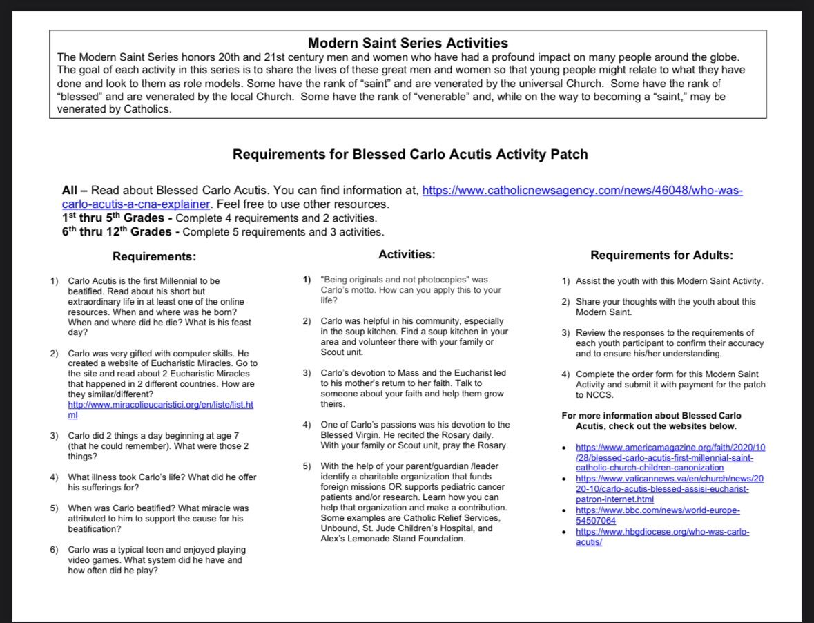 BSA MODERN DAY SAINTS EMBLEM – Troop 41 Boy Scouts of America